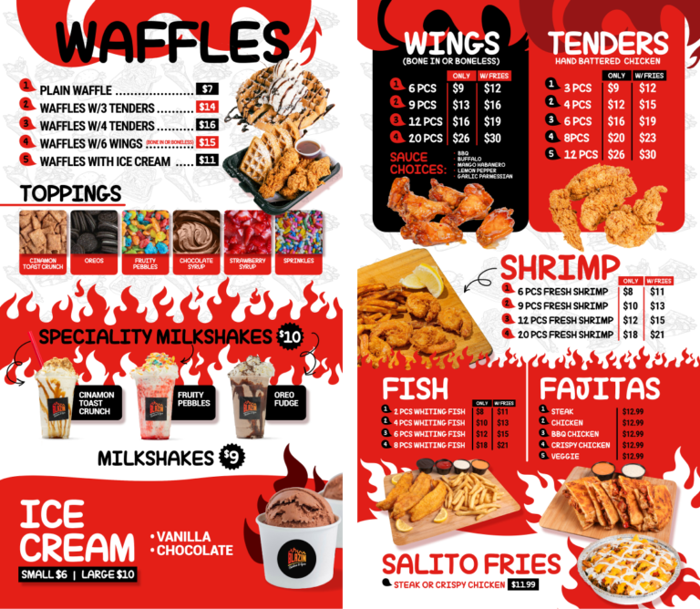 Menu – Blazin Chicken and Gyro